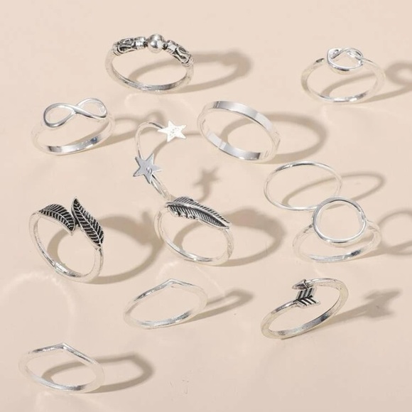 Jewelry | 12 Pcs Stackable Rings Set | Poshmark